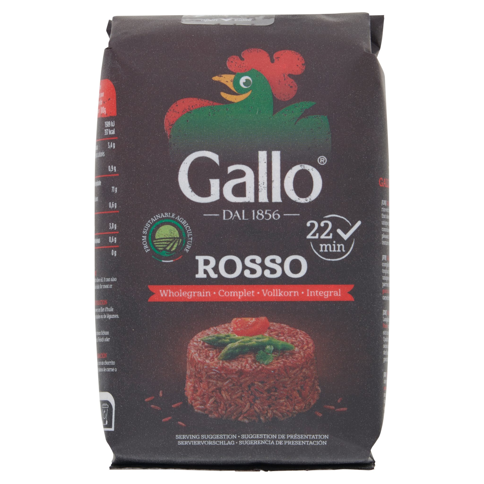 RED RUSTICO RICE 500G – Riso Gallo UK