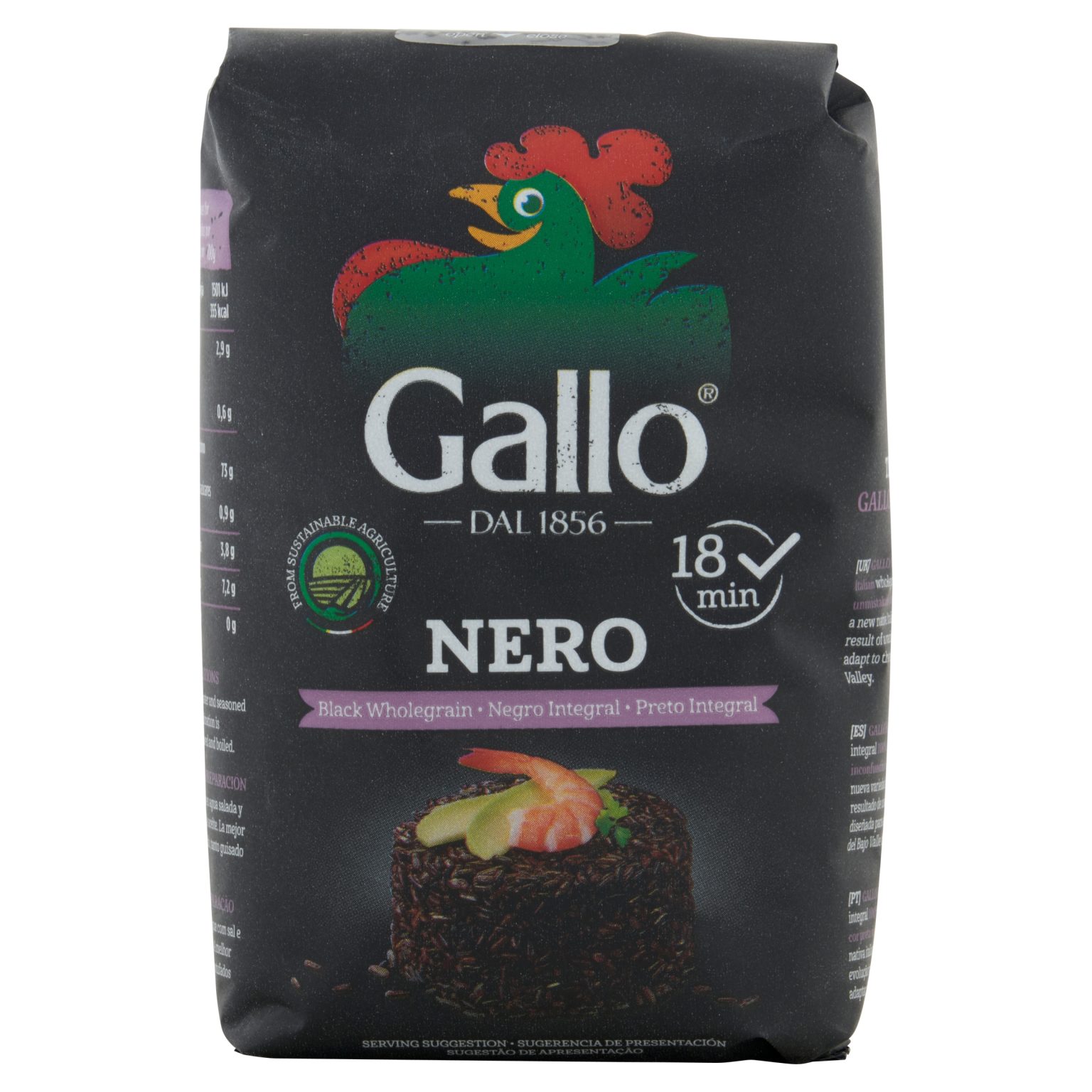 BLACK WHOLEGRAIN RICE 500G – Riso Gallo UK