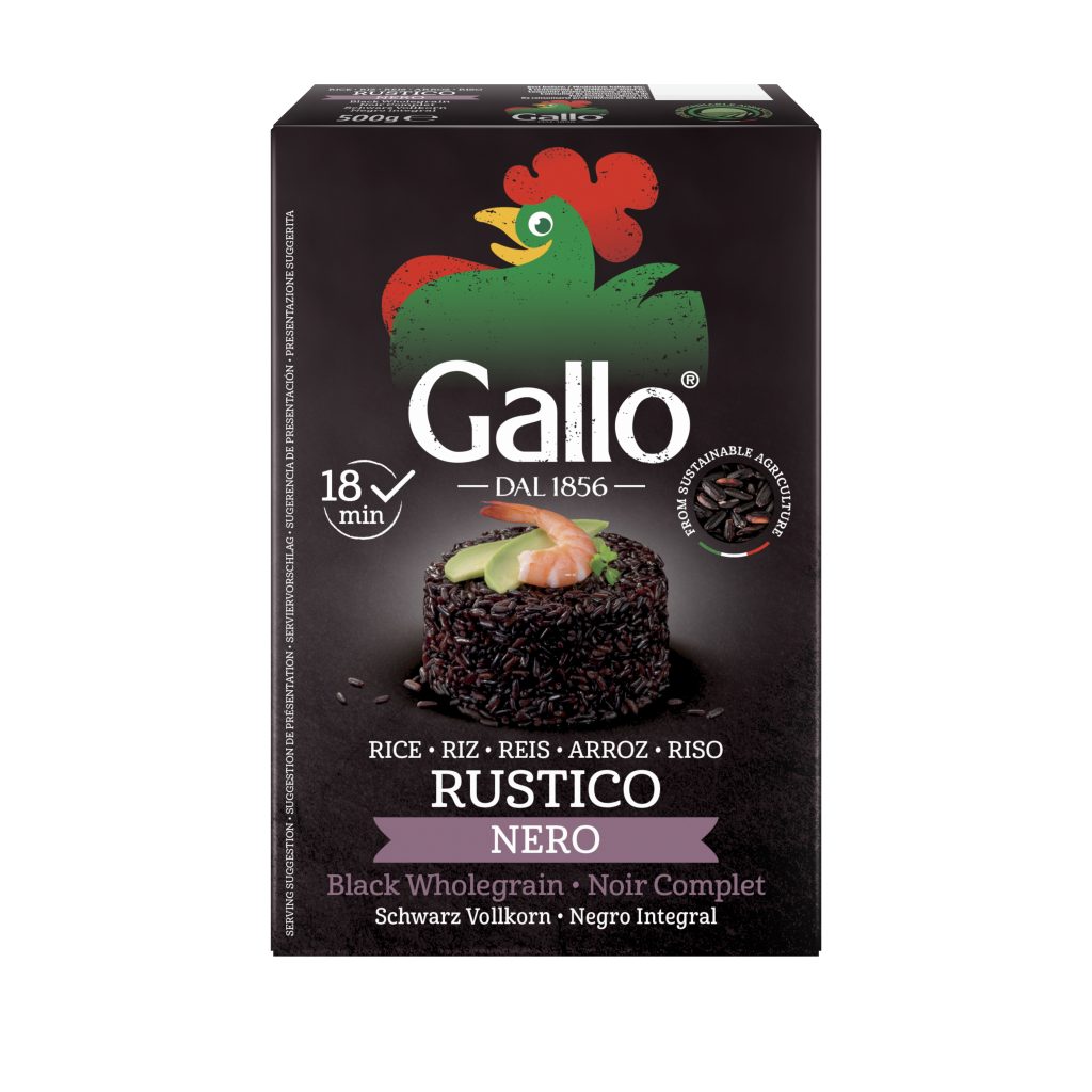 BLACK WHOLEGRAIN RUSTICO RICE 500G – Riso Gallo UK